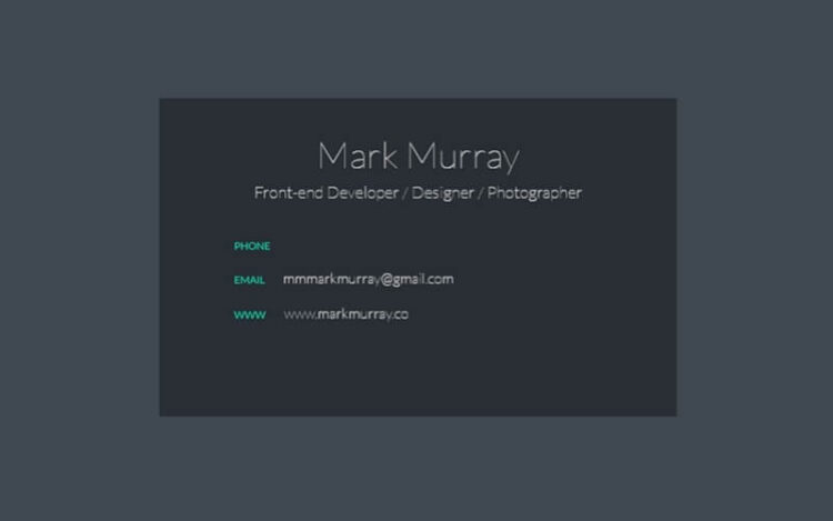 20 Best Free CSS Business Cards In 2025