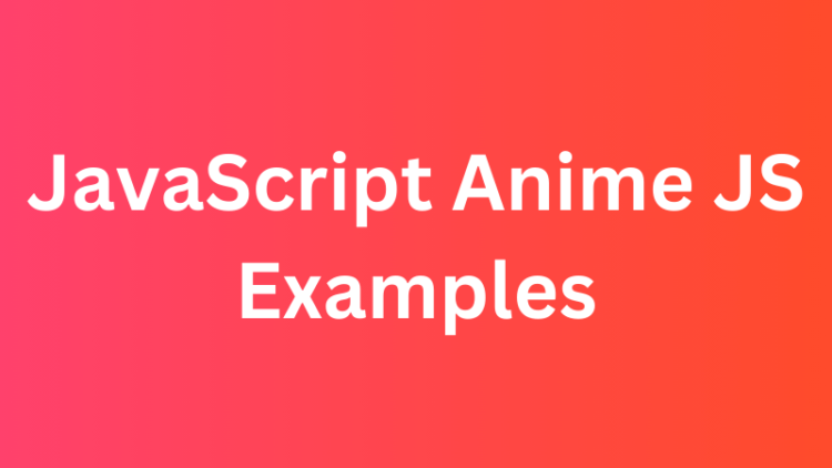 36 Best Free Javascript Anime Js Examples In 2025